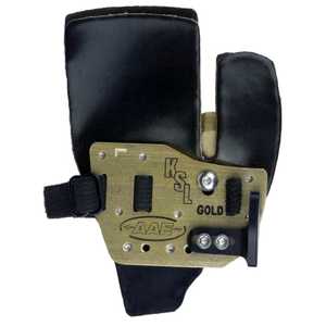 AAE KSL Gold Super Leather Brass Tab | Clickers Archery